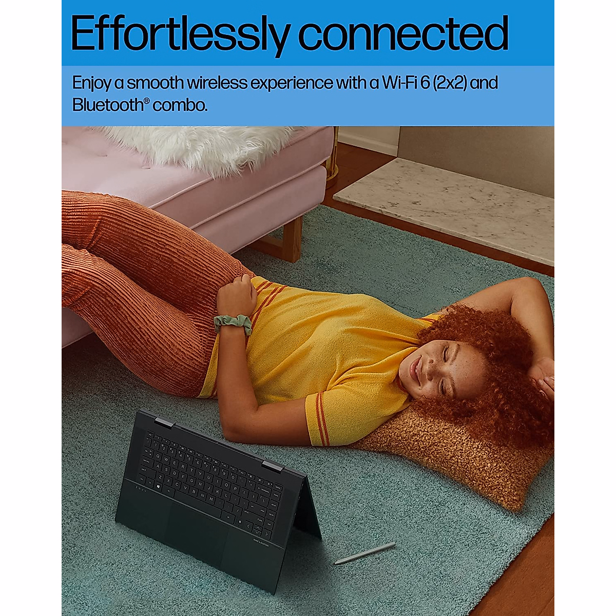 HP 2023 Envy x360 2-in-1 Convertible Laptop, 15.6 Inch Touchscreen Display, AMD Ryzen 7 5825U Processor, 64GB RAM, 2TB SSD, AMD Radeon Graphics, Bluetooth, Webcam, Windows 11 Home