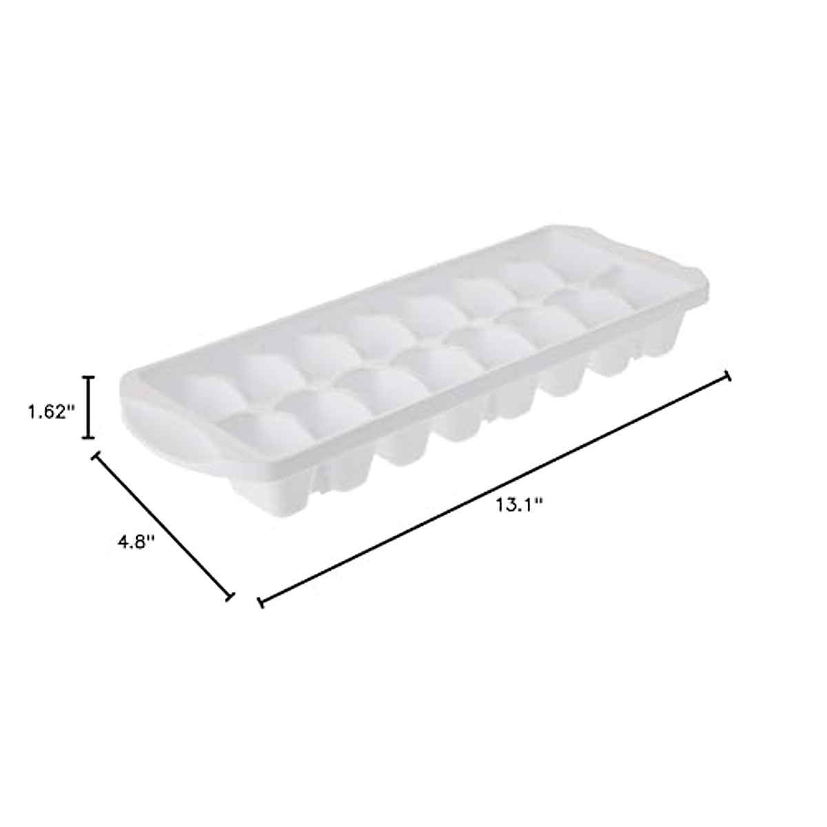 STERILITE FBA 72408012, Stacking Ice Cube Tray, White-1 Pack, No Size