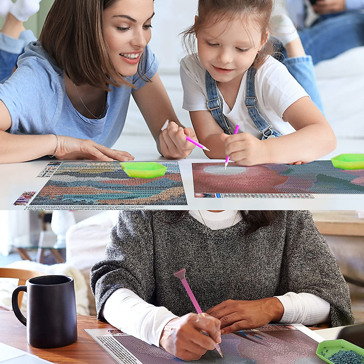 DAICHEL Fall Gnome Diamond Art Painting Kit for Adults - Round 5D Full Drill