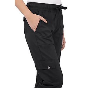 Chef Works Women's Cargo Chef Pants, Black, Medium