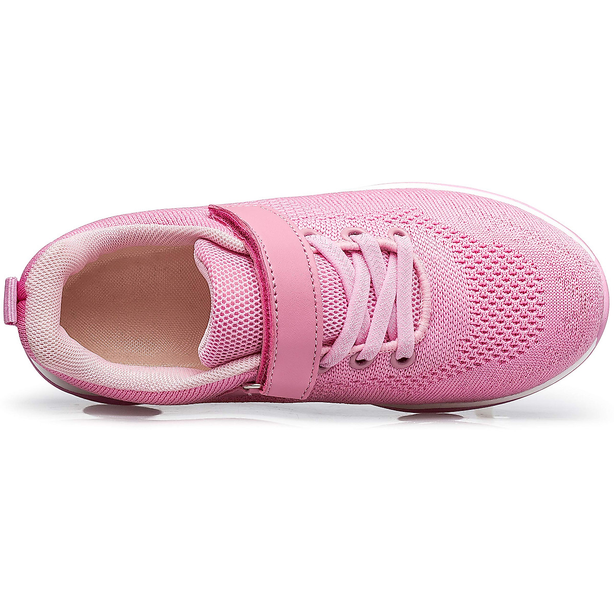 Anlarach Kids Toddler Shoes Boys Girls Athletic Running Shoes Air Cushion Sneakers for Toddler 7 Pink