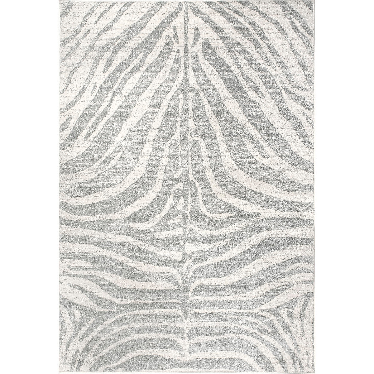 nuLOOM Royal Contemporary Zebra Stripes Area Rug, 5x7, Grey