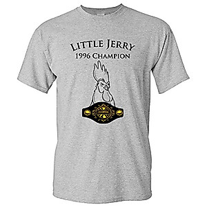 UGP Campus Apparel Little Jerry - Funny Chicken Rooster Champion TV Show T Shirt - X-Large - Sport Grey