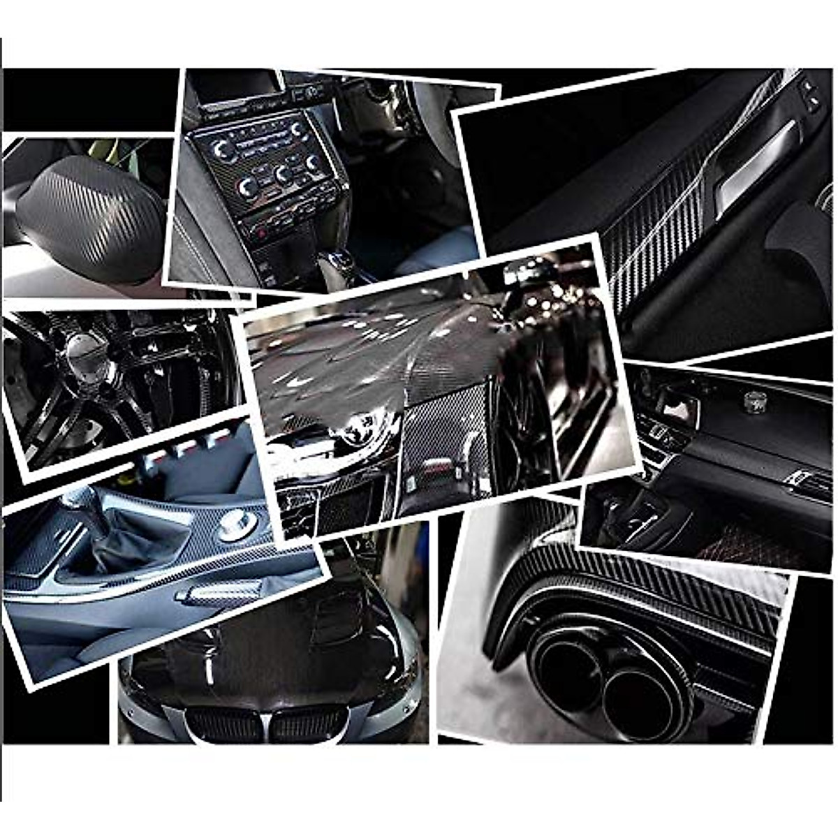 SOFIALXC Carbon Fiber Fabric Cloth 220g/m² (19.7inch x39.37inch)-Twill-50cmx100cm