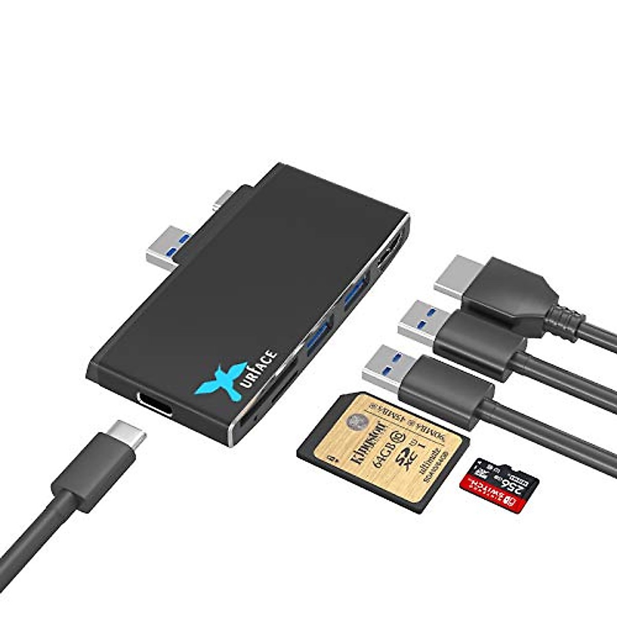 IMD-SUR394P7 Docking Type C3.1 Hub & Reader & HDMI for Surface Pro7