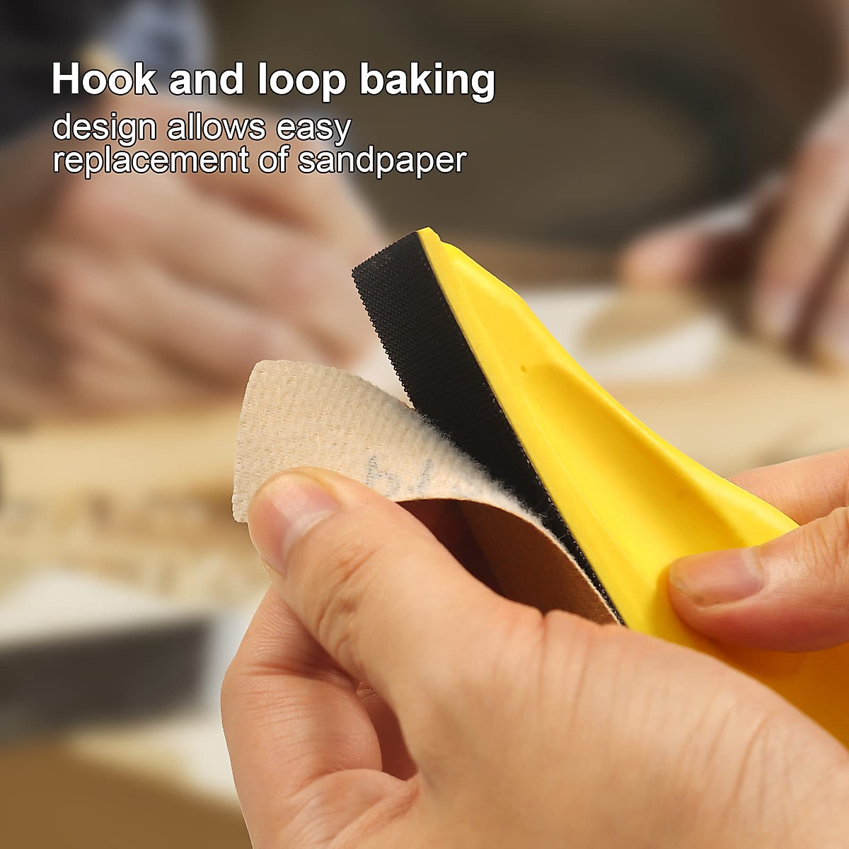 70 Sheets Micro Detail Sander Paper Kit,3.5”x 1”Hand Sanding Block for Small Projects Wet Dry Hook & Loop Alumina 80 to 600 Grit Sandpaper for Wood Crafts,Tight Narrow Spaces Metal Finishing