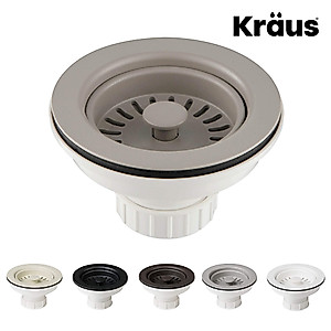 Kraus Kitchen Sink Strainer for 3.5-Inch Drain Openings in Truffle, PST1-TR