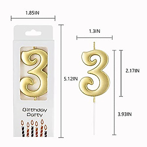 PHD CAKE 10-Count 0-9 Gold Number Birthday Candles, Number One Birthday, Gold Number Candles, Party Celebration, Baby Showers