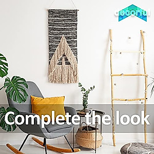 Decorful Macrame Wall Hanging Woven Tapestry 18" x 40" Wall Art Bohemian Style Handmade Room Decor Hand Woven Boho Wall Decor Modern Decoration Chic Farmhouse Bedroom Living Room