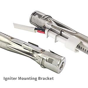 BTCDR 62752 4 Pack 19.5" Grill Burner for Weber Genesis 300 Series E310 E320 E330 S310 S320 S330 EP310 EP320 EP330 Gas Grills with Front Control Panel Grill Pipe Tubes Burner, Stainless Steel