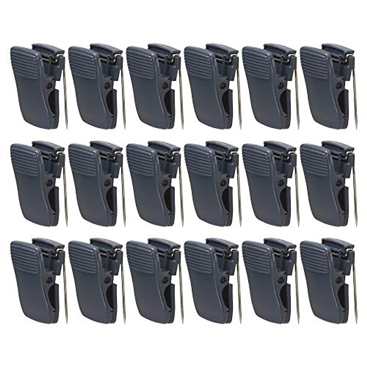 Cubicle Clips, Office Clips Holds Notes, Memos, Messages, Photos - Black - 24-Pack