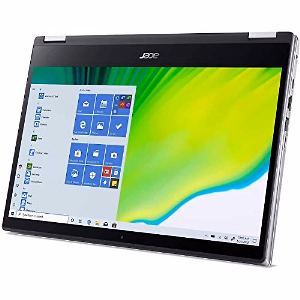 Acer Spin 3 Convertible Laptop, 14" Full HD IPS Touch, 10th Gen Intel Core i5-1035G4, 8GB LPDDR4, 512GB NVMe SSD, WiFi 6, Backlit KB, Fingerprint Reader, Rechargeable Active Stylus, SP314-54N-50W3