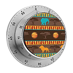Kitchen Timer Lion Elephant Magnetic Countdown Clock for Cooking Teaching Studying