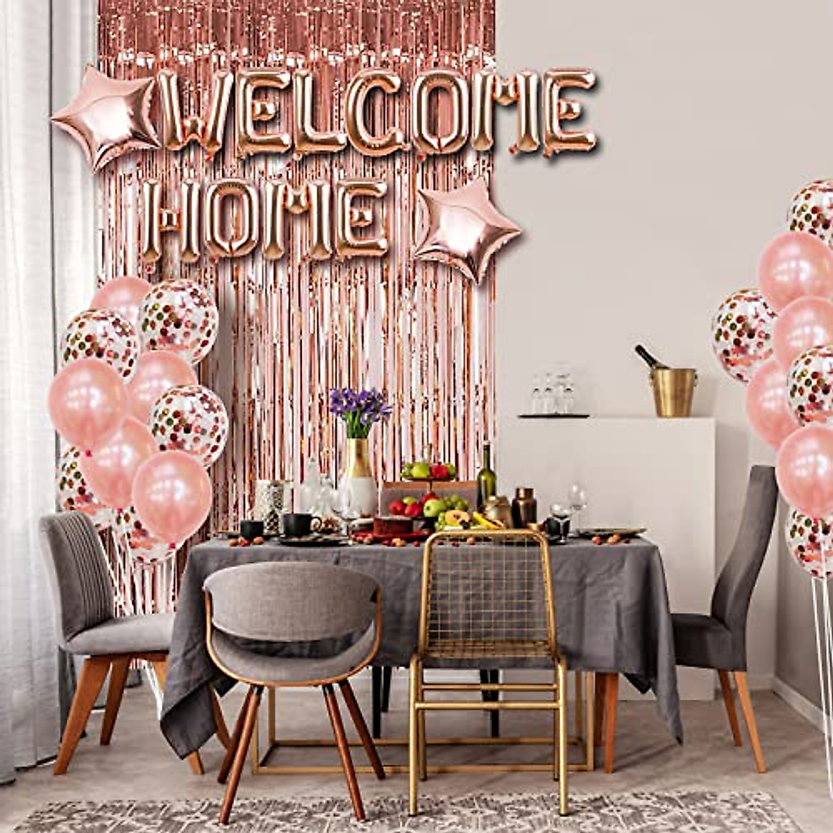 Welcome Home Decorations Welcome Home Balloons Welcome Home Baby Girl Banner Welcome Balloons Welcome Home Letter Balloon Banner Sign Welcome Home Party Decorations for Welcome Back Decorations
