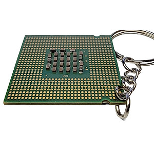 TekJuic The Ultimate Geek Accessory - Recycled CPU Processor Keychain Made from Reclaimed Computer Parts