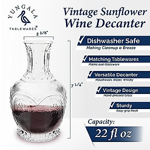 Wine Decanter Set, Personalized wine decanter, handcrafted mini wine carafe and glass set also bedside water carafe, mouthwash decanter whisky decanter or bar cart accessories.
