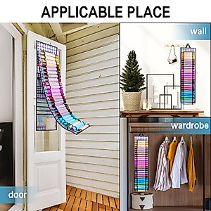 Amremsu Vinyl Roll Rack Vinyl Storage Organizer, 44 Compartment Vinyl Roll Holder with 18 Mesh Bag Storage Wall Mounted/Door Mounted Vinyl Roll Storage,Cricut Vinyl Storage, Vinyl Storage Racks