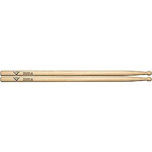 Vater 3A Power Wood Tip Hickory Drumsticks, Pair