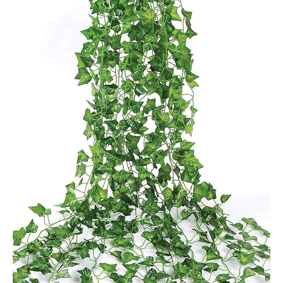 ZWYOQI 168 feet Artificial Vines Greenery Garland Fake Hanging Leaves Faux Foliage Plants for Wedding Party Garden Home Kitchen Office Wall Decorations (Watermelon/24 Strands)