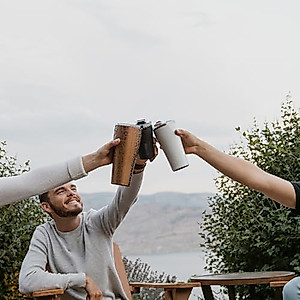 BrüMate Nav XL 32oz 100% Leak Proof Insulated Travel Tumbler with Magnetic BevLock™ Lid - Double Wall Cup-Holder Friendly Stainless Steel Mug (Onyx Leopard)