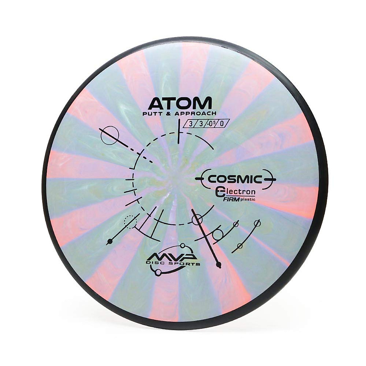 MVP Disc Sports Cosmic Electron Firm Atom Putter Golf Disc [Colors may vary] - 170-175g
