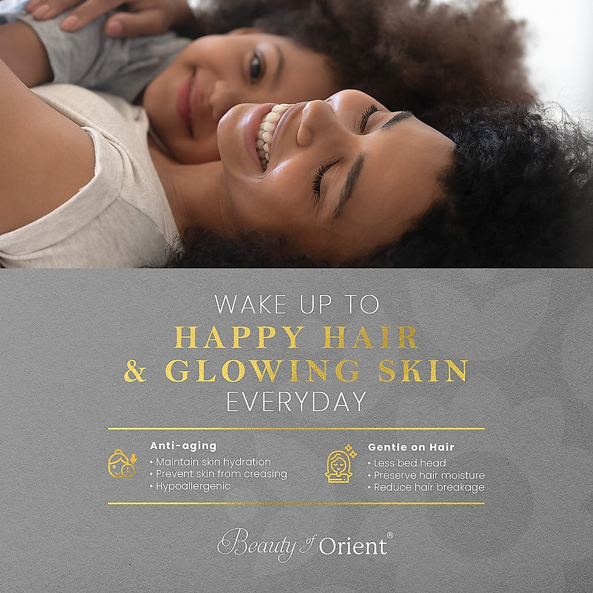 Beauty of Orient 19 Momme Premium Mulberry Silk Pillowcase for Hair and Skin | Handcrafted Hypoallergenic & Anti-Acne 100% Silk Pillow Cases with Zipper | King - 20" x 36", Red Velvet