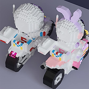 Astronaut Building Set Micro Building Blocks Model with LED Light, STEM Building Toy Gifts for Adult, DIY Bricks Toys 1566pcs