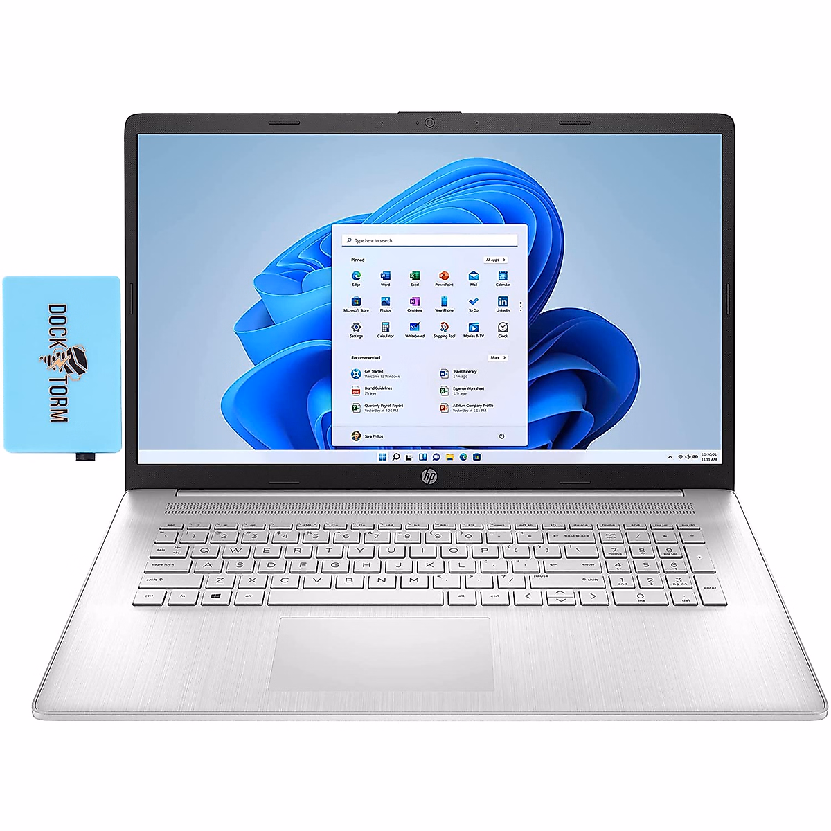 HP 2024 Newest 17.3'' HD + LED Backlit Display Business Laptop 11th Gen (Intel i3-1125G4 2-Core, 16GB RAM, 256GB PCIe SSD, Intel UHD, WiFi 5, BT 5.1, Webcam, HDMI, Win 11 Home S-Mode) with Hub
