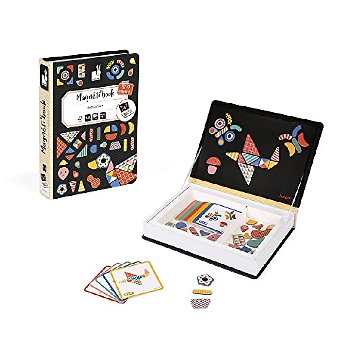 Janod J02720 Moduloform Magneti'Book, Black