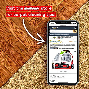 Rug Doctor Spot and Stain Scrubber Multi-Purpose Formula; Deep Cleaning Foam Removes Tough Stains; Ideal for Quick Cleanup of Spots & Spills; Fabric-Safe Scrub Brush, CRI Certified, White