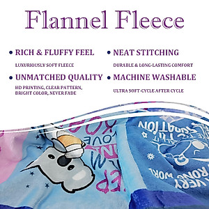 Ebmdsia Koala Gifts Blanket, Koala Gifts for Girls Boys, Koala Blanket for Girls Boys, Koala Soft Fleece Throw Blanket for Kids Adults, Koala Cozy Flannel Plush Blankets for Couch 50"X60"