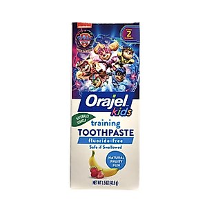Orajel Toddler Training Toothpaste Tooty Fruity Flavor 1.50 Oz (Pack of 3)
