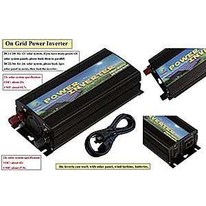 Solinba Grid Tie Solar Inverter 500w DC11-28v to AC90-130v for 12v Solar System