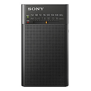Sony ICFP26 Portable AM/FM Radio (Black) Bundles (Battery Bundle)