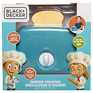 BLACK+DECKER Toaster with Sounds! Kitchen Food Pretend Play Toys Appliances for Kids
