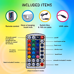 Neon Sign Rgb Lighting with Control Light Usb Charging Battery Kids Bed room Light Wall Decor Room Accessories for Teen Boys Girls, Great for Party, Birthday