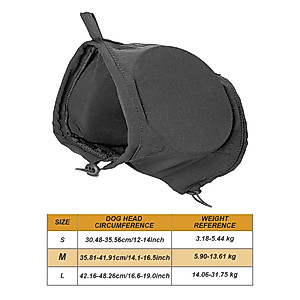 XJKLBYQ Dog Ear Muffs Noise Protection Noise Cancelling Headphones for Dogs, Dog Earmuffs, Dog Ear Plugs with Drawstring Fixing M