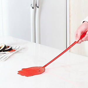 Washranp Swatters Burrs-Free Undeformable Long Lasting Handheld Long Handle Fly Swatter Trap for Living Room