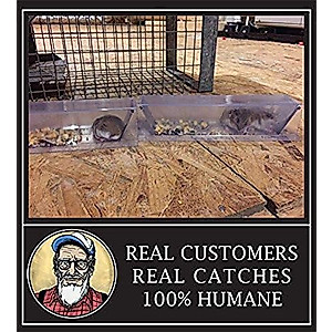 Grandpa Gus's CCT-2 Humane Live Catch & Release Critter & Rodent Trap, Indoor/Outdoor Reusable with No Poison/Glue & No Killing (Pack of 2)