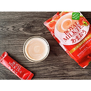 Royal Milk Tea Strawberry Flavor 10 Sticks x 2 Packs including stirring rod