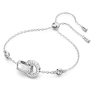 SWAROVSKI Hollow Bracelet, White, Rhodium Finish