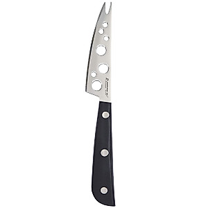 Cheese Knife, MATTSTONE HILL 4 inches All Purpose Cheese Knife - Soft & Semi Hard Cheese Knife, Premium Stainless Steel, Black Handle