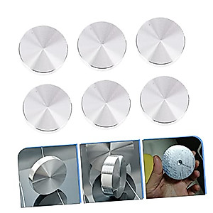 6pcs Solid Aluminum Cake Sublimation Blank Sublimation Badge Reel Blanks Aluminum Circle Disc Round Metal Coffee Table Thick Aluminum Discs Aluminum Alloy Glass Aluminum Sticker