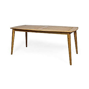 Christopher Knight Home Gwendolyn Outdoor Rustic Acacia Wood Dining Table, Teak