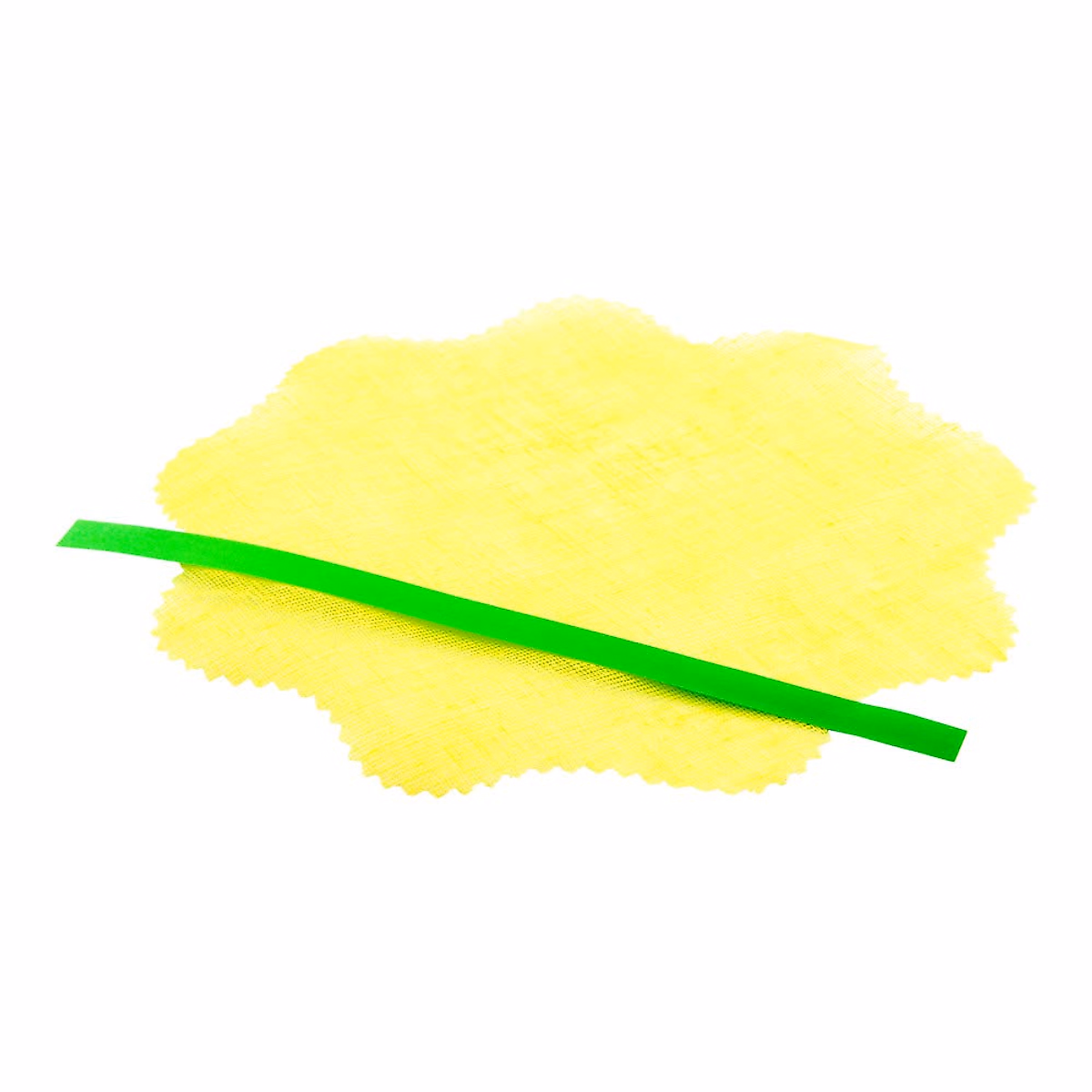 Restaurantware 8.75 Inch x 8.75 Inch Lemon Squeeze Cloths, 100 With Green Satin Ribbon Lemon Covers - Mesh, Reusable, Yellow Cheesecloth Lemon Nets, For Lemon Halves And Wedges - Restaurantware