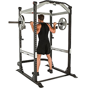Fitness Reality X-Class Light Commercial High Capacity Olympic Power Cage, Without Lat Pull-Down Attachment, Grey