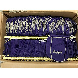 Pack of 5 Crown Royal Purple Bags w/ Gold Drawstring Perfect for Storage Gift Bags Shiftboot Carrying Dice or Games Bulk Felt Fabric for Sewing