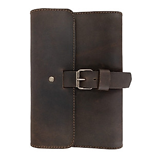 Hide & Drink, Large Fishing Lure Case for Hooks, Squid Jig Organizer - Handmade from Full Grain Leather - Bourbon Brown