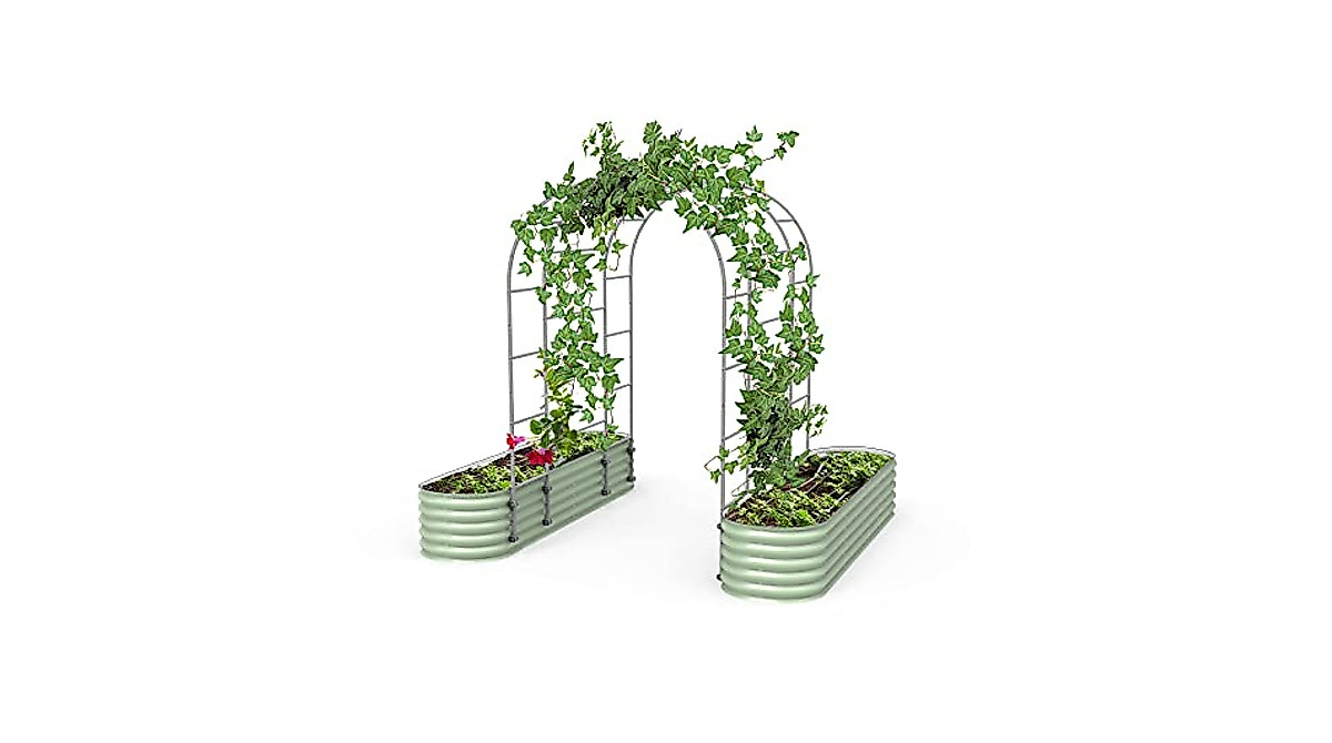Vego Garden Modular Arched Trellis System | Durable Vertical Support