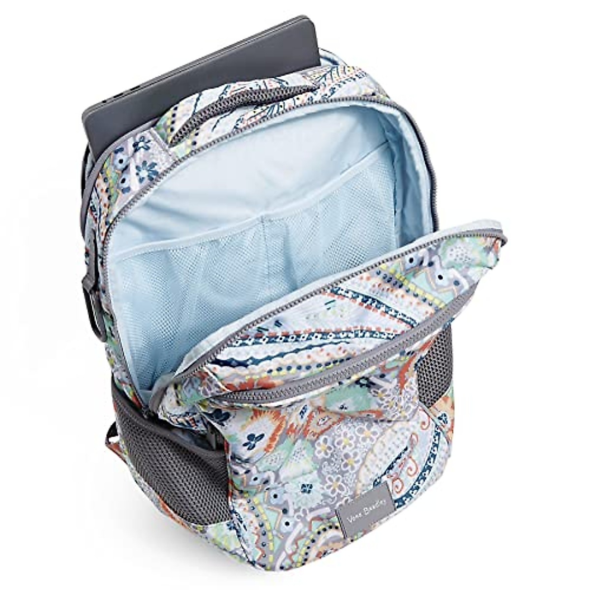 Vera Bradley Women's Recycled Lighten Up Reactive Grand Backpack, Citrus Paisley, One Size